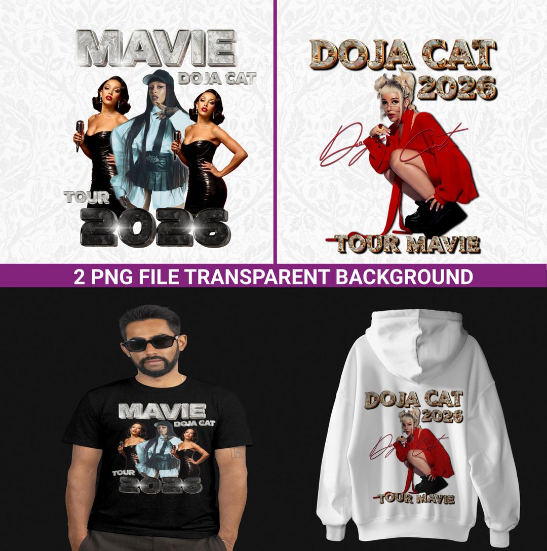 Doja Cat PNG File, Tour Mavie 2026 Tshirt Design (digital Download) - Etsy