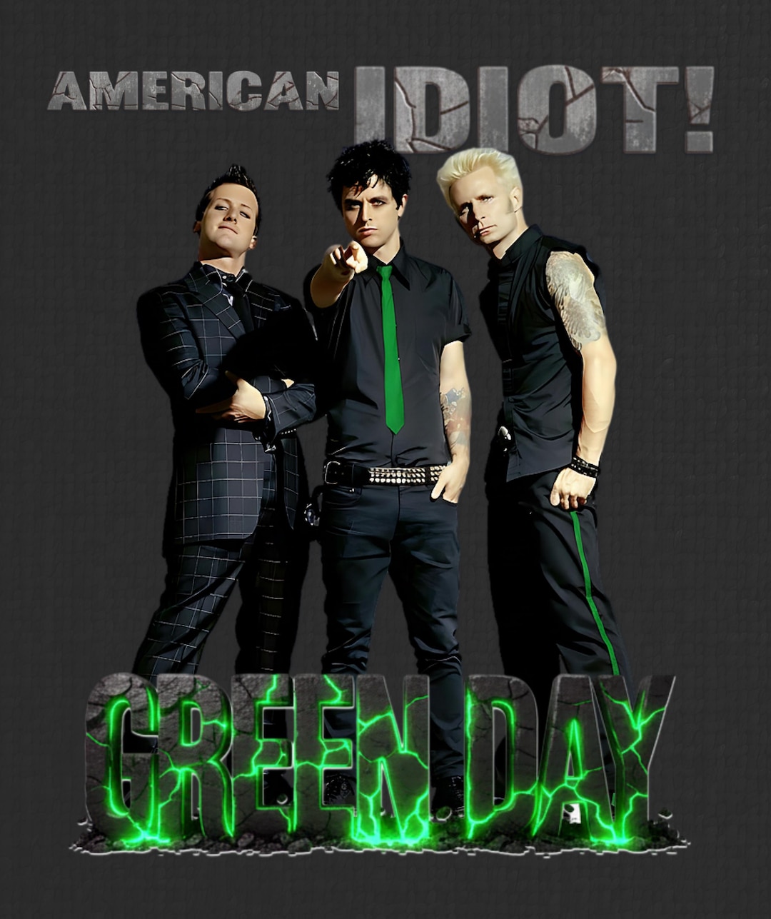 Green Day Tshirt Design. American Idiot Png File Print Ready (digital ...