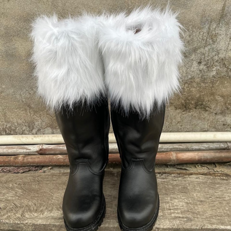 Leather Santa Boots - Etsy UK