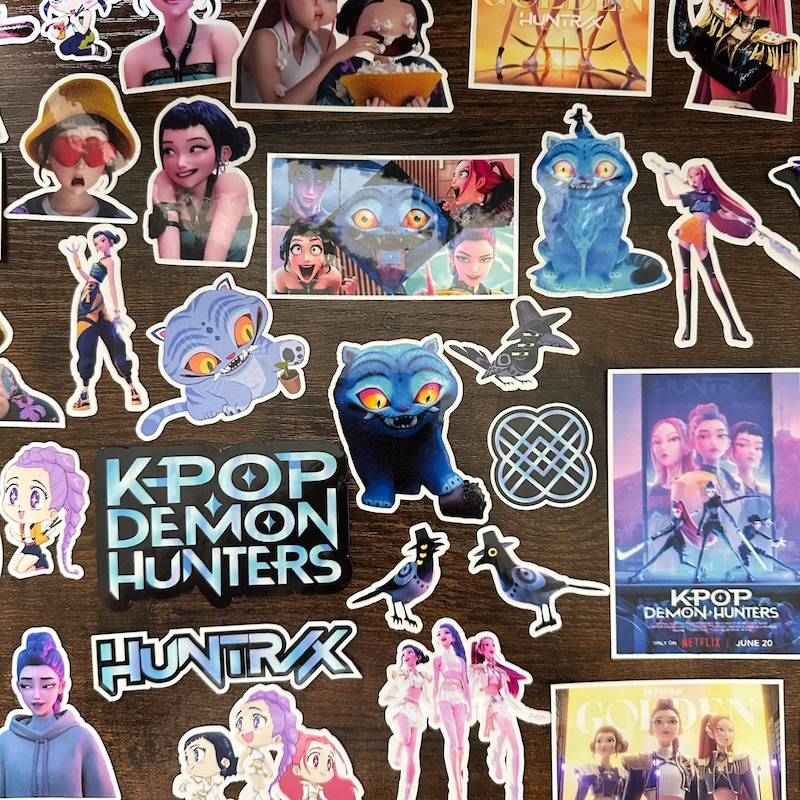 Golden Kpop Demon Hunters Stickers - Etsy New Zealand
