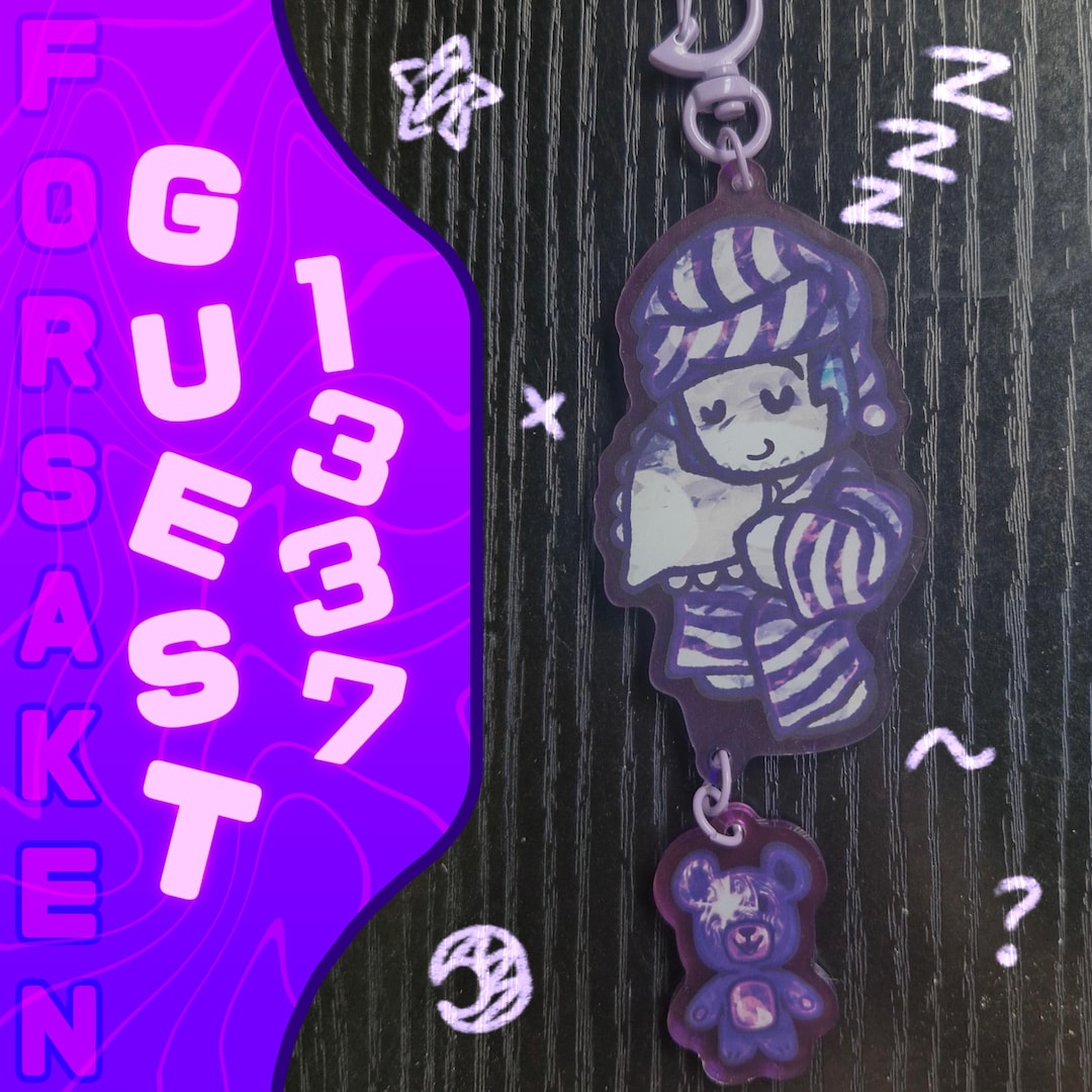 Roblox Forsaken Keychain - Guest 1337 | Deep Sleep Guest - Etsy