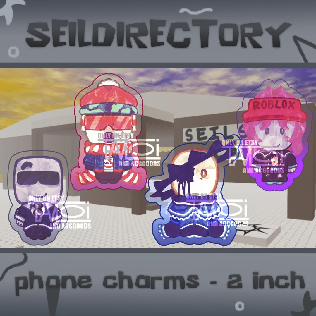 PRE-ORDER | Roblox Arg - Seildirectory | Epoxy Phone Charms - Etsy