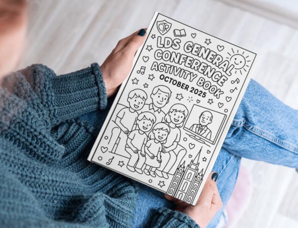 LDS General Conference Activity Book October 2025: Kids Printable Games ...