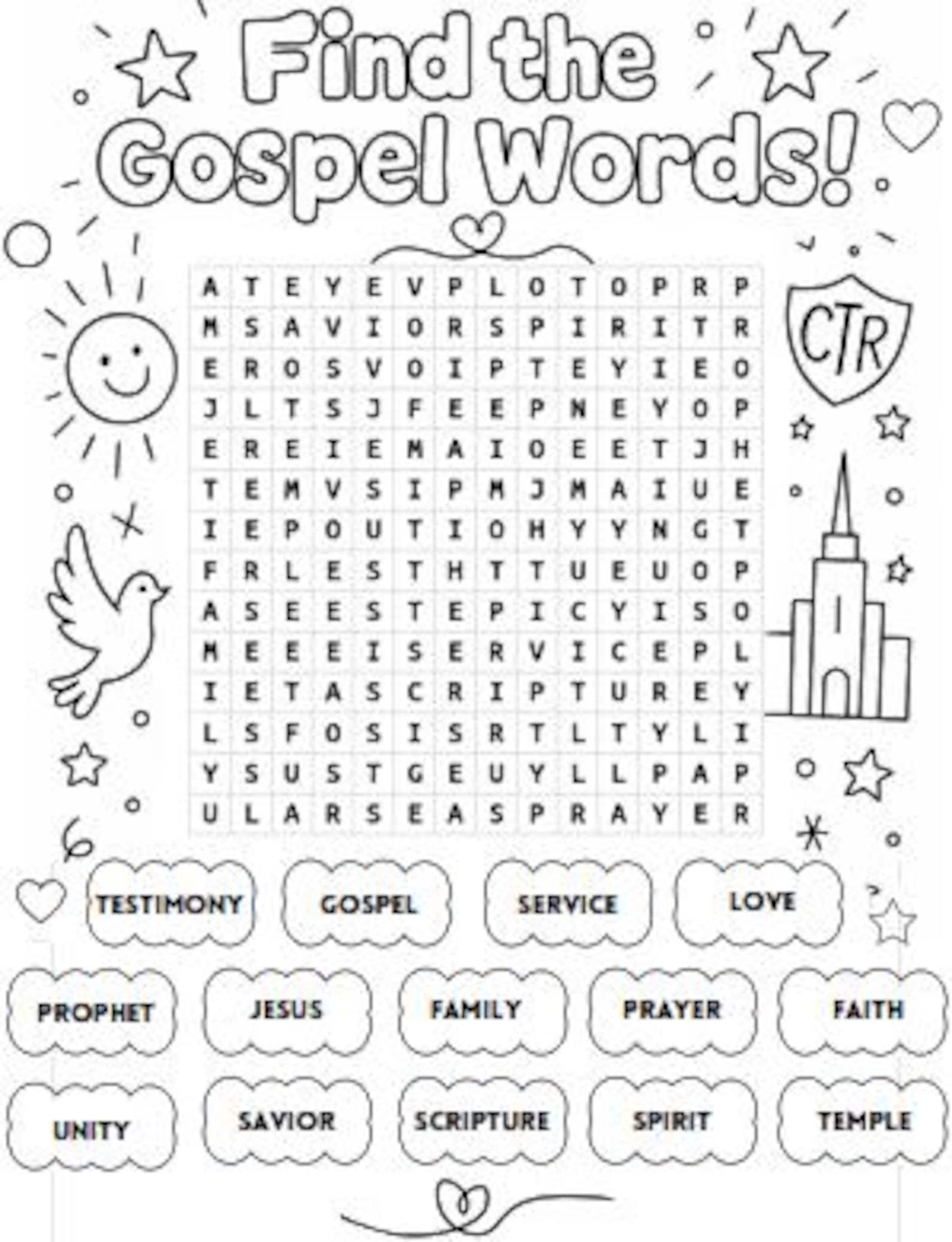 LDS General Conference Activity Book October 2025: Kids Printable Games ...