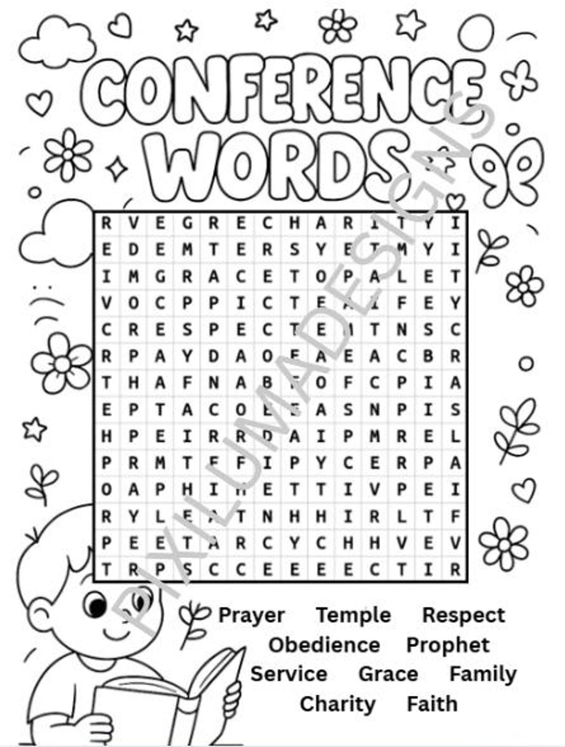 LDS General Conference Activity Pack: 40 Printable Pages (PDF Download ...