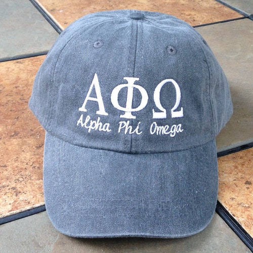 Alpha Phi Omega Handwriting Script Sorority Baseball Cap - Etsy