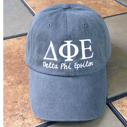 Delta Phi Epsilon Script Baseball Cap | Etsy