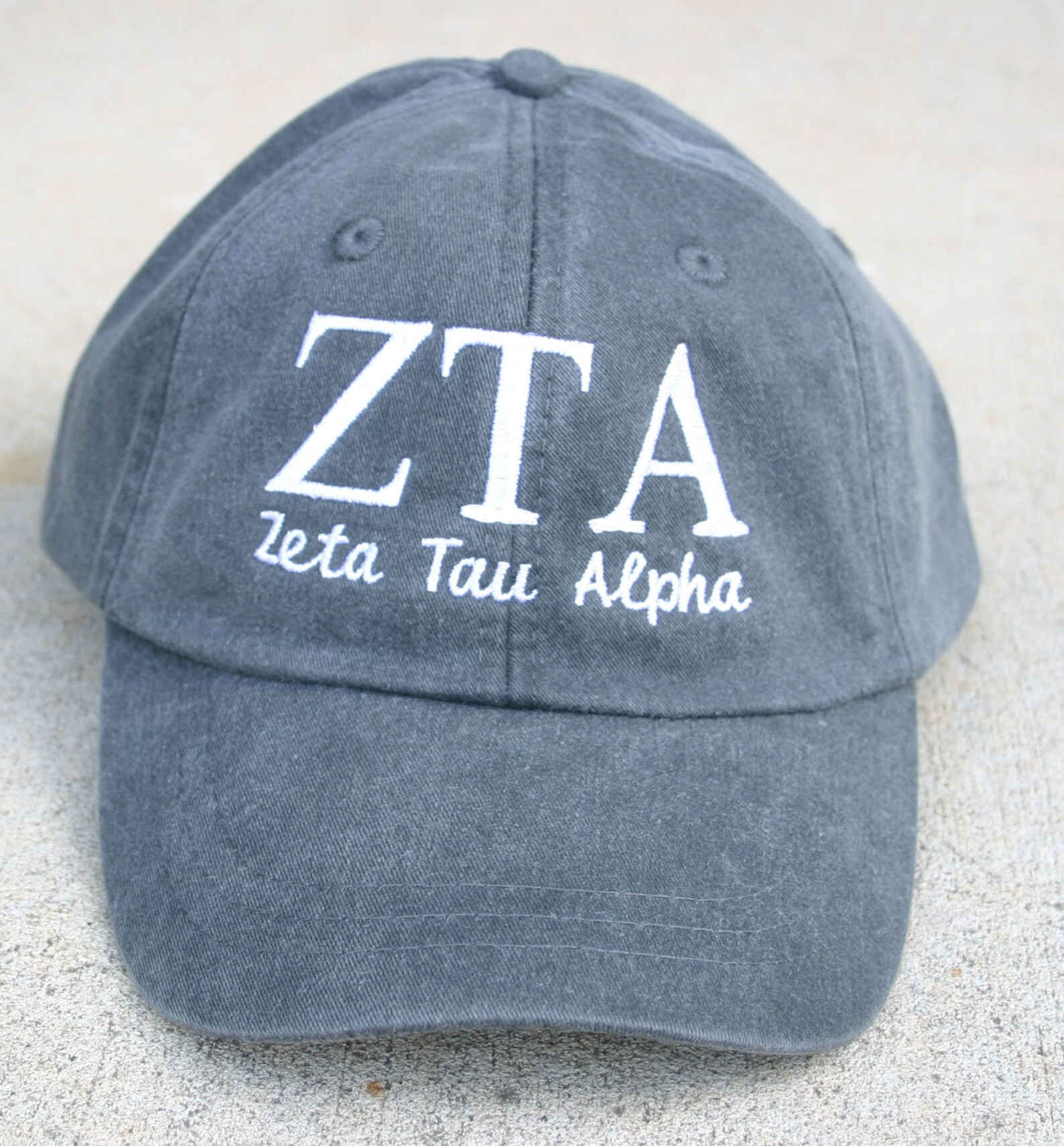 Custom Greek Letter Script Design Baseball Cap - Etsy