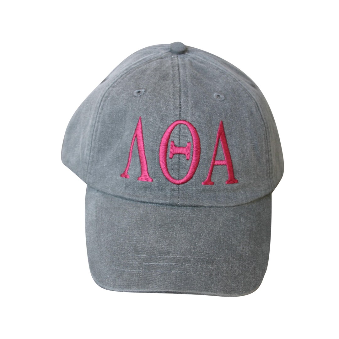 Lambda Theta Alpha Baseball Cap With Embroidered Greek Letters - Etsy