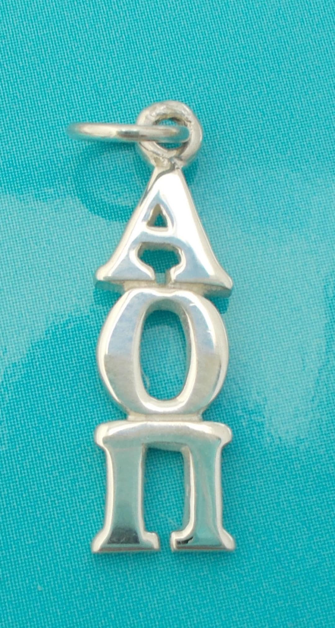 Alpha Omicron Pi Sterling Silver Lavalier - Etsy