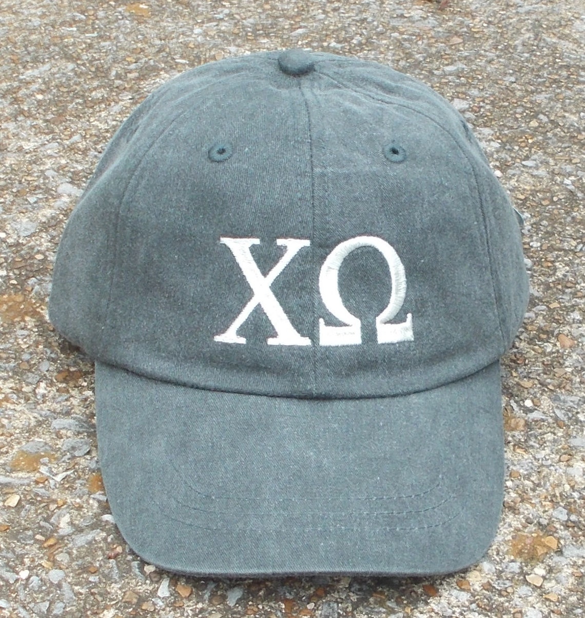 Chi Omega Baseball Cap With Embroidered Greek Letters - Etsy