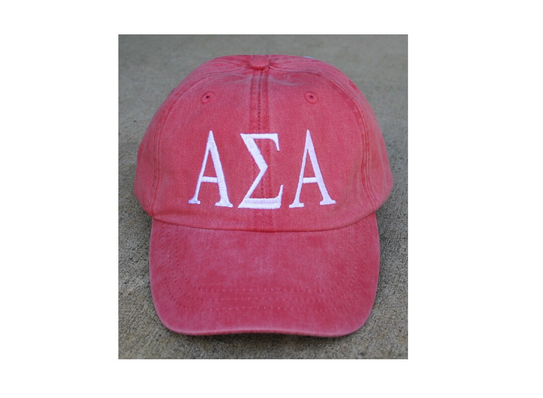Alpha Sigma Alpha Baseball Cap - Etsy