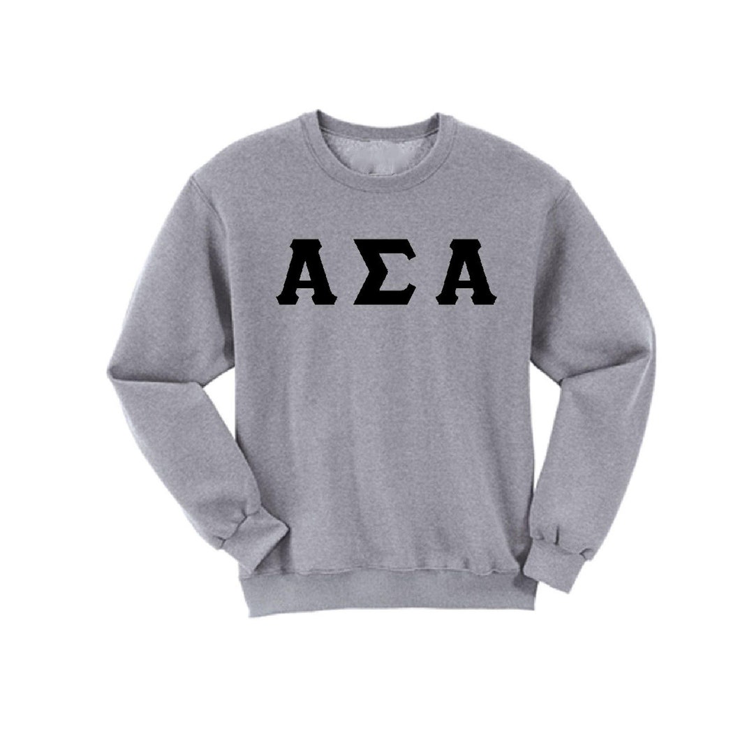 Alpha Sigma Alpha Sweat-shirt gris athlétique - Etsy France