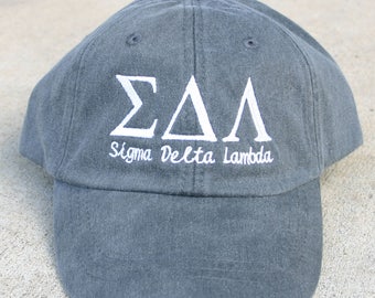 Alpha Sigma Alpha With Script Baseball Cap - Etsy