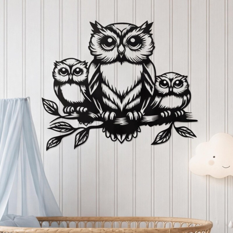 Metal Wall Art Owls - Etsy