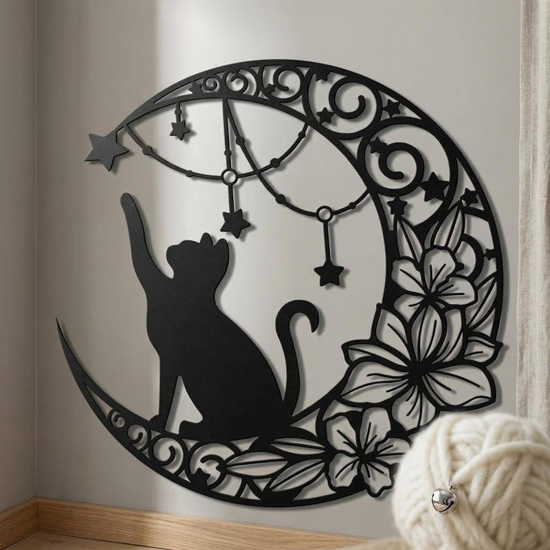 Kids Wall Decor Cats - Etsy UK