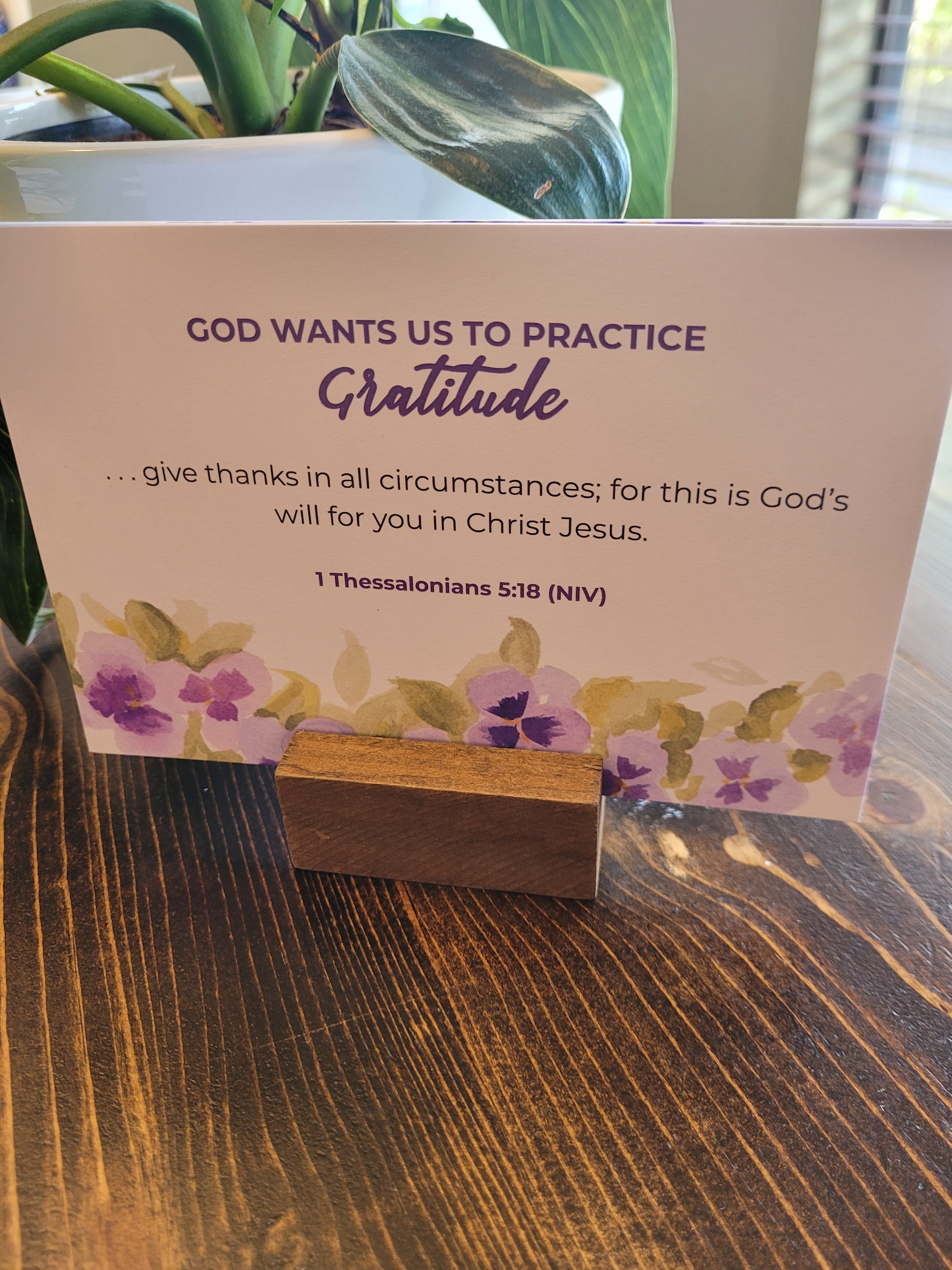 Gratitude 4x6 Cards // 5 Bible Verse Cards With Memory Joggers ...