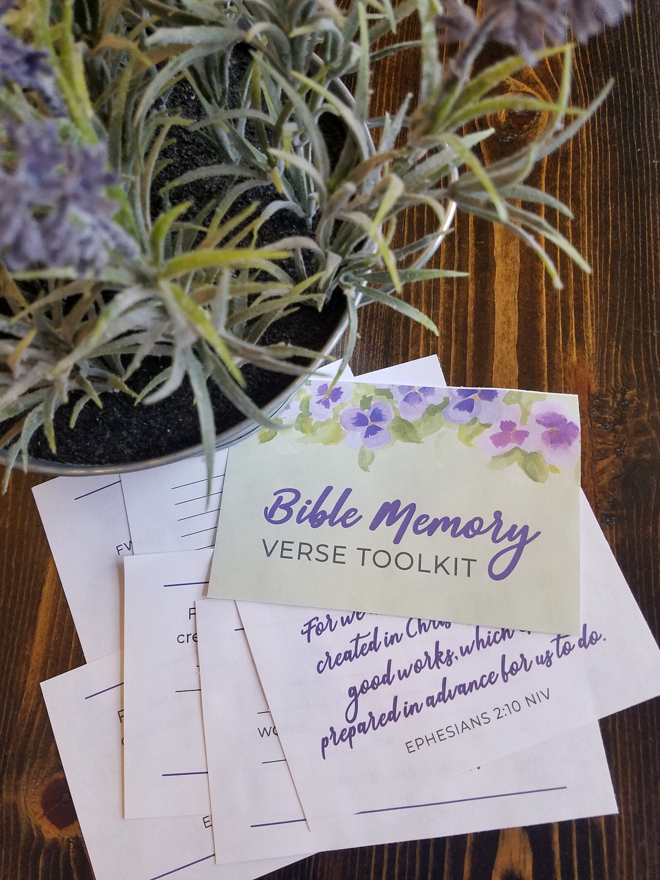 Bible Memory Verse Toolkit // Scripture Memory Tool // Ephesians 2:10 ...