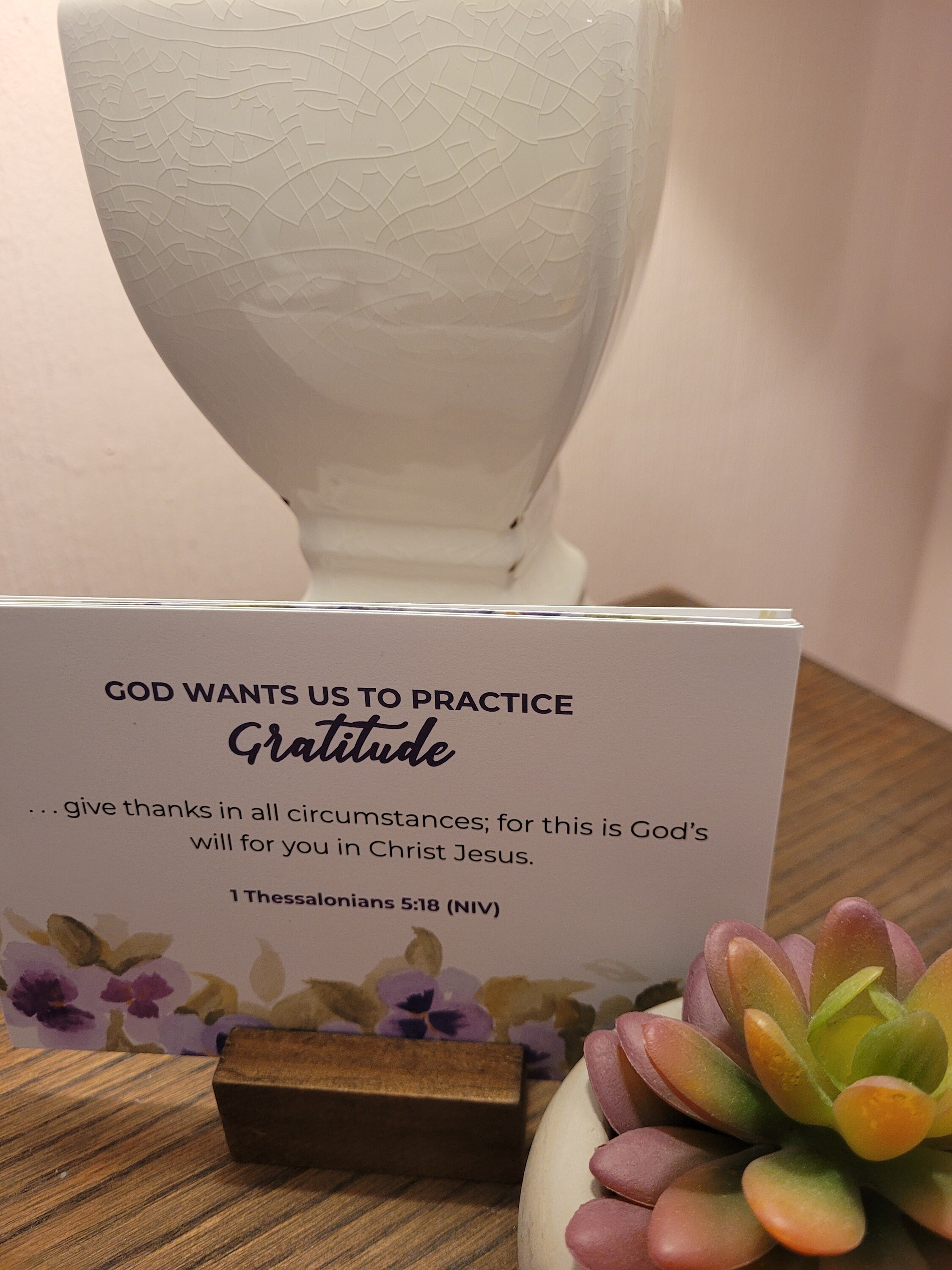 Gratitude 4x6 Cards // 5 Bible Verse Cards With Memory Joggers ...