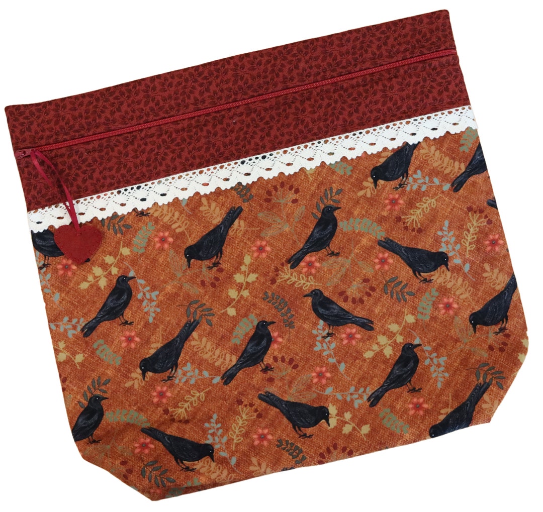 MORE2LUV Fall Crows Cross Stitch Project Bag - Etsy