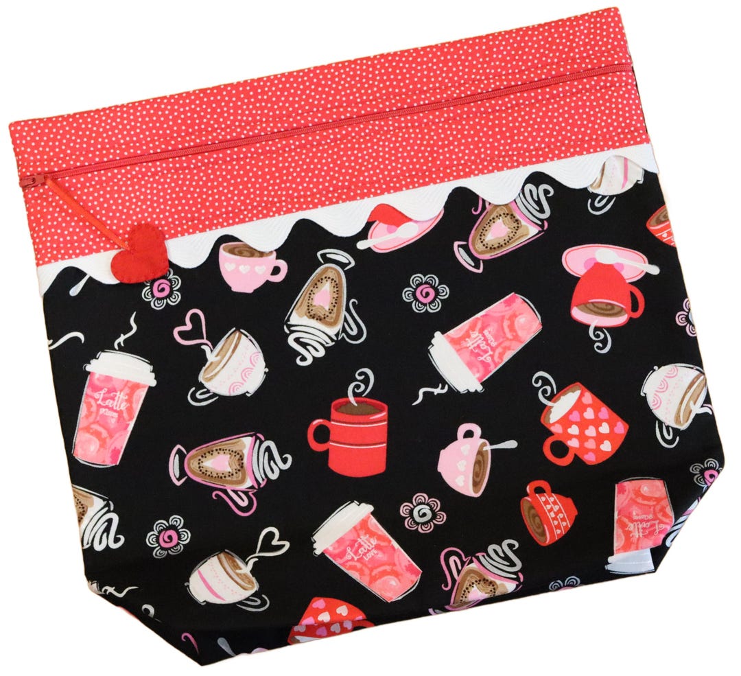 MORE2LUV Love You A Latte Cross Stitch Project Bag - Etsy