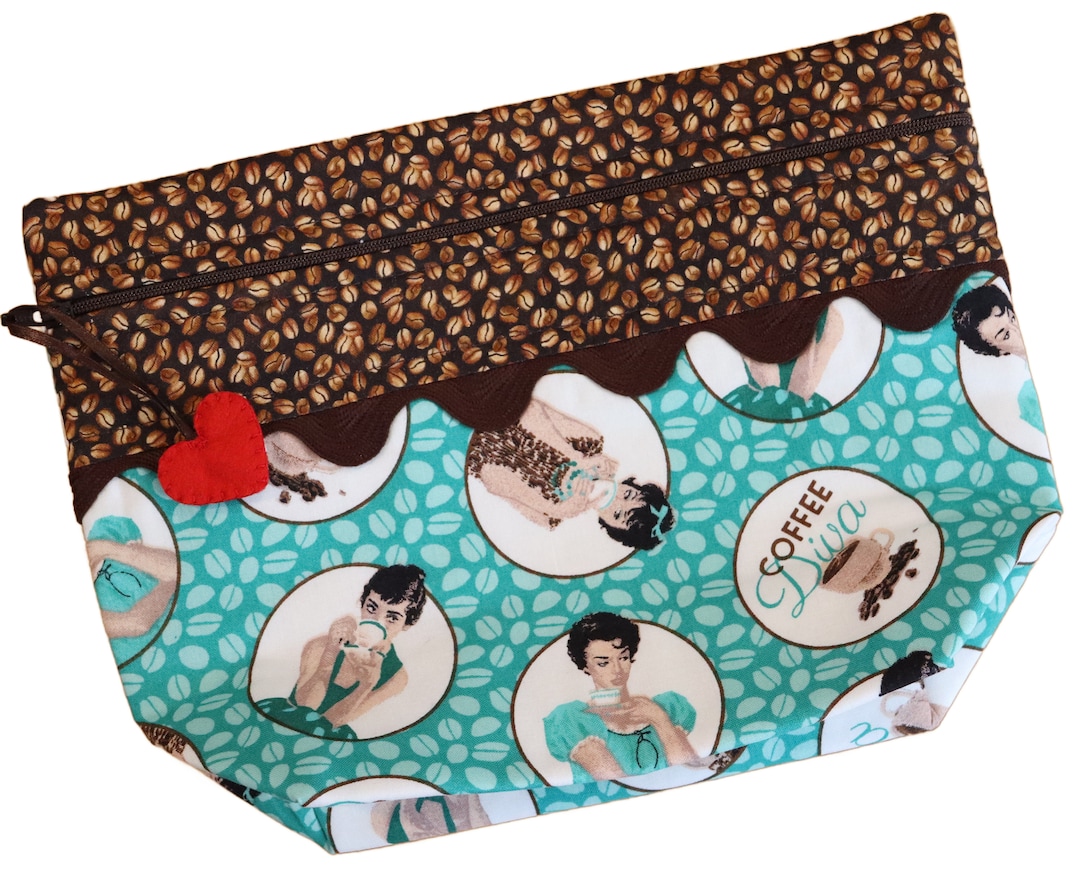 Lil' Big Bottom Coffee Diva Cross Stitch Bag RTS - Etsy