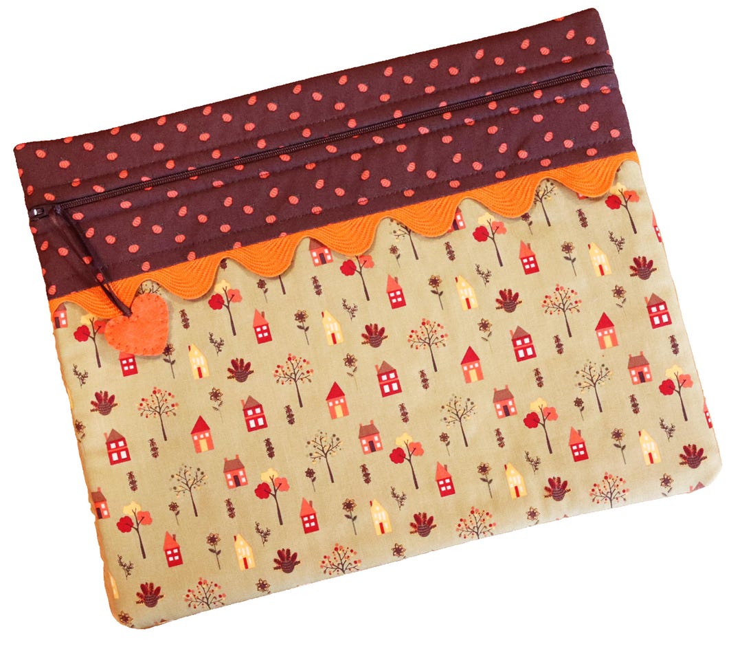 Tiny Fall Town Cross Stitch Project Bag - Etsy