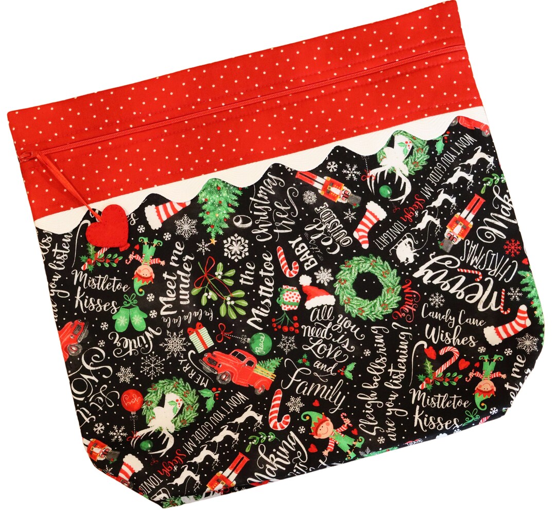 MORE2LUV Under the Mistletoe Cross Stitch Project Bag - Etsy