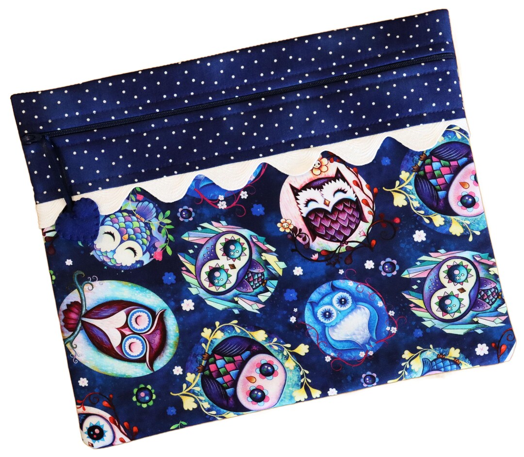 Blue Hoot Owls Cross Stitch Project Bag - Etsy