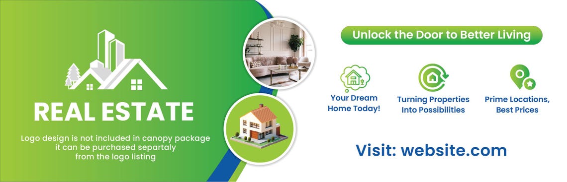 Real Estate Booth Design: 10x10 Canopy Tent, Back Wall, Table Cover ...
