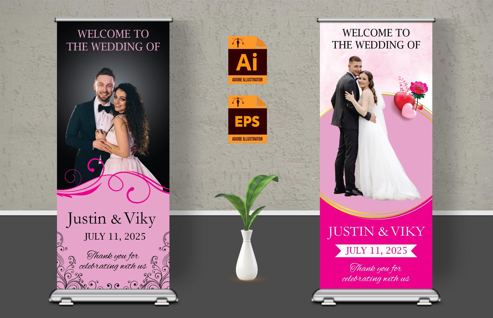 Editable Wedding Welcome Banner Template: Elegant Reception Sign - Etsy