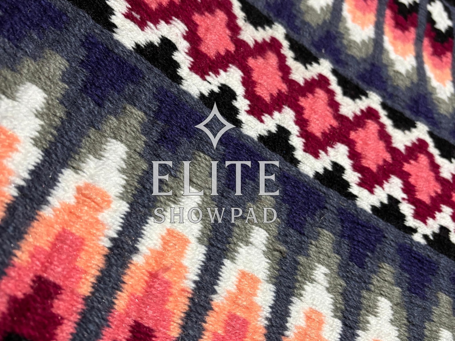 Elite Western Show Pad: Black, Peach, and Pink Saddle Blanket - Etsy