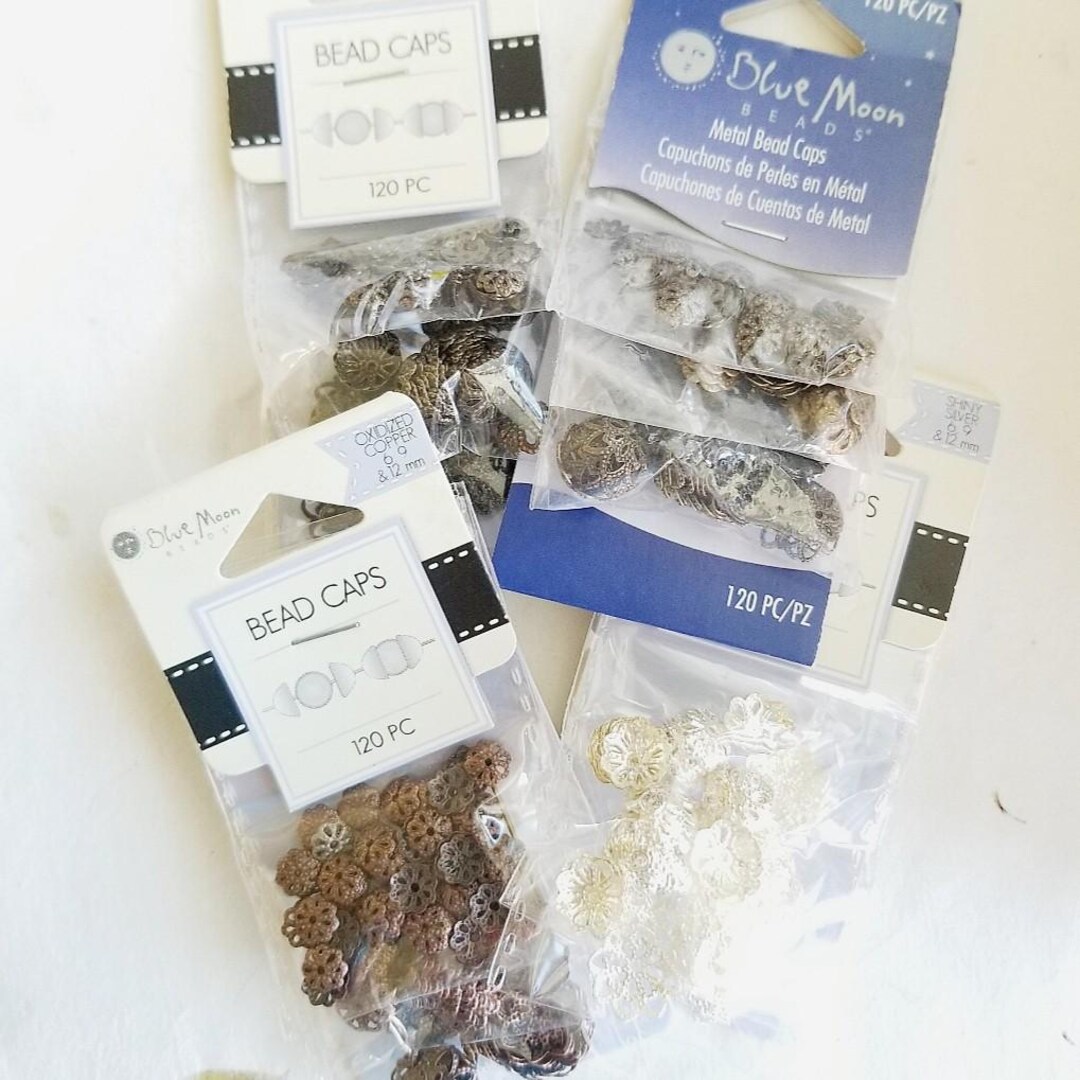 Blue Moon Bead Caps 120 Pc - Etsy