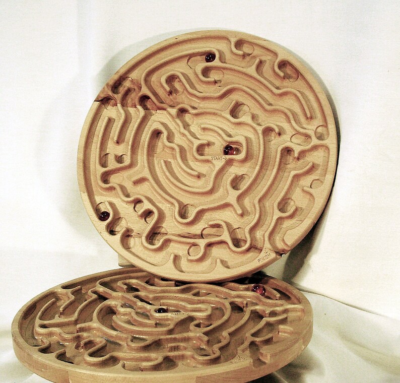 Toy Puzzle Game Wood ready to Shipmaze 13 Inch Diam. Large Marble ...