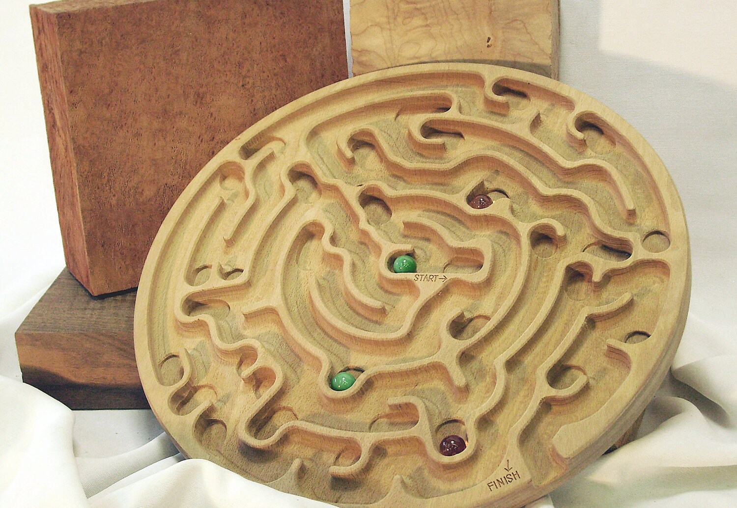 Toy Puzzle Game Wood ready to Shipmaze 13 Inch Diam. Large Marble ...