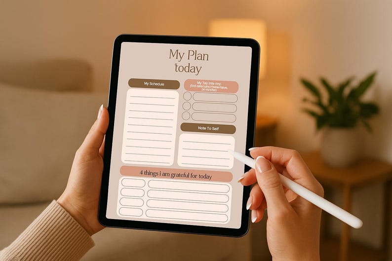 Digital Planner Self Care, Productivity and Habit Tracker, Daily ...