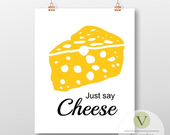 Cheese print | Etsy