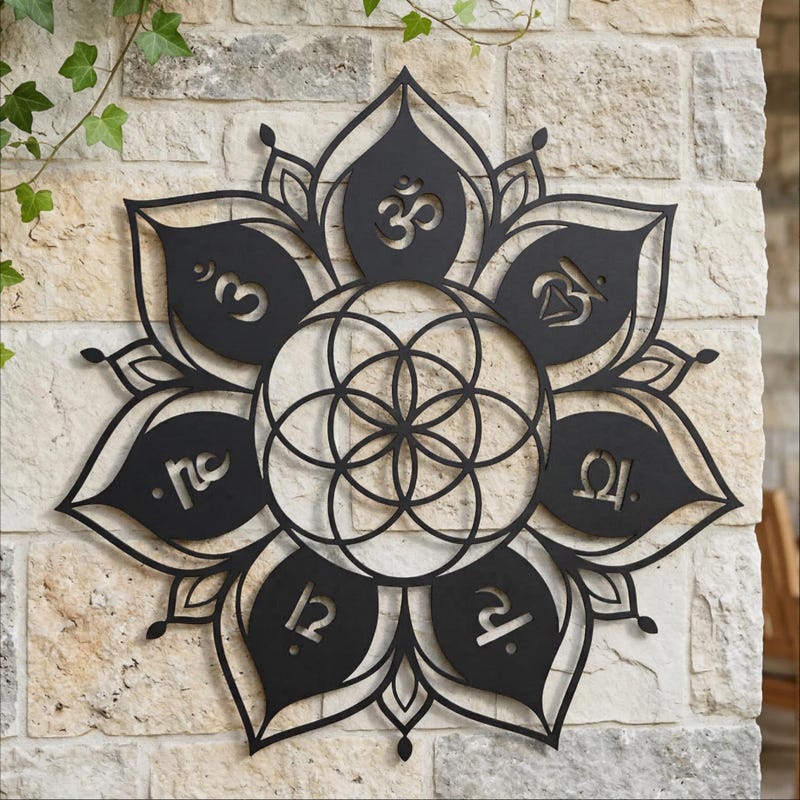 Metal Sacred Geometry Art - Etsy