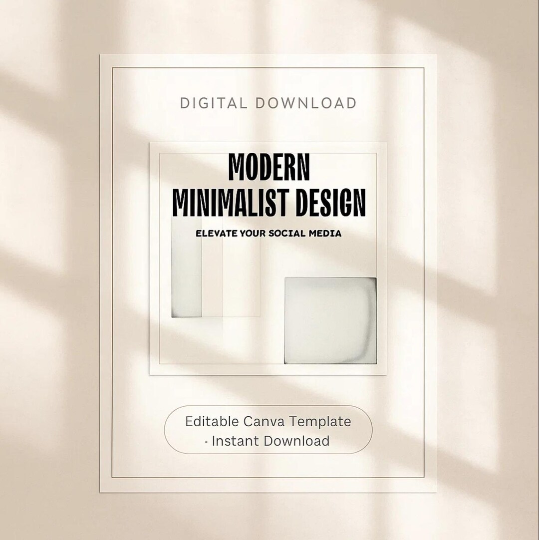 Modern Minimalist Canva Templates – Clean Facebook & Instagram Ad ...