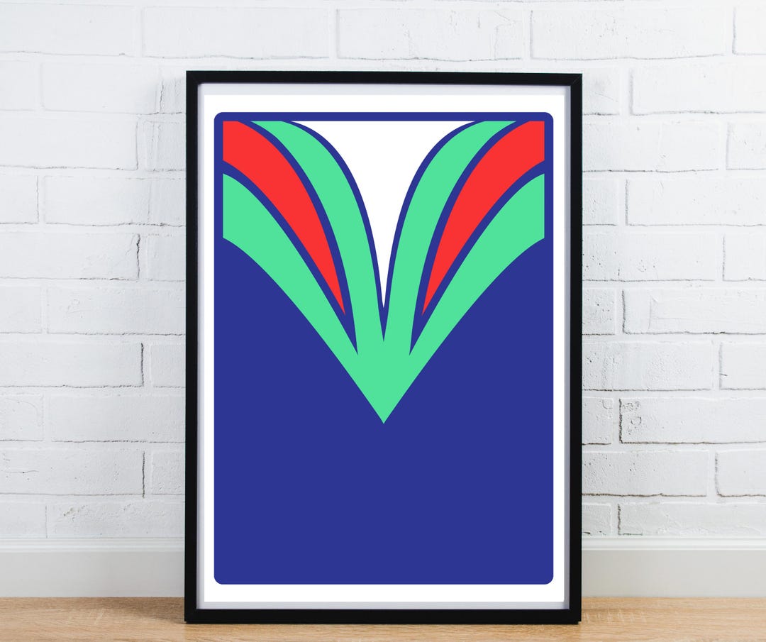 New Zealand Warriors Home Jersey Design - NRL Poster | Wall Art | Rugby ...