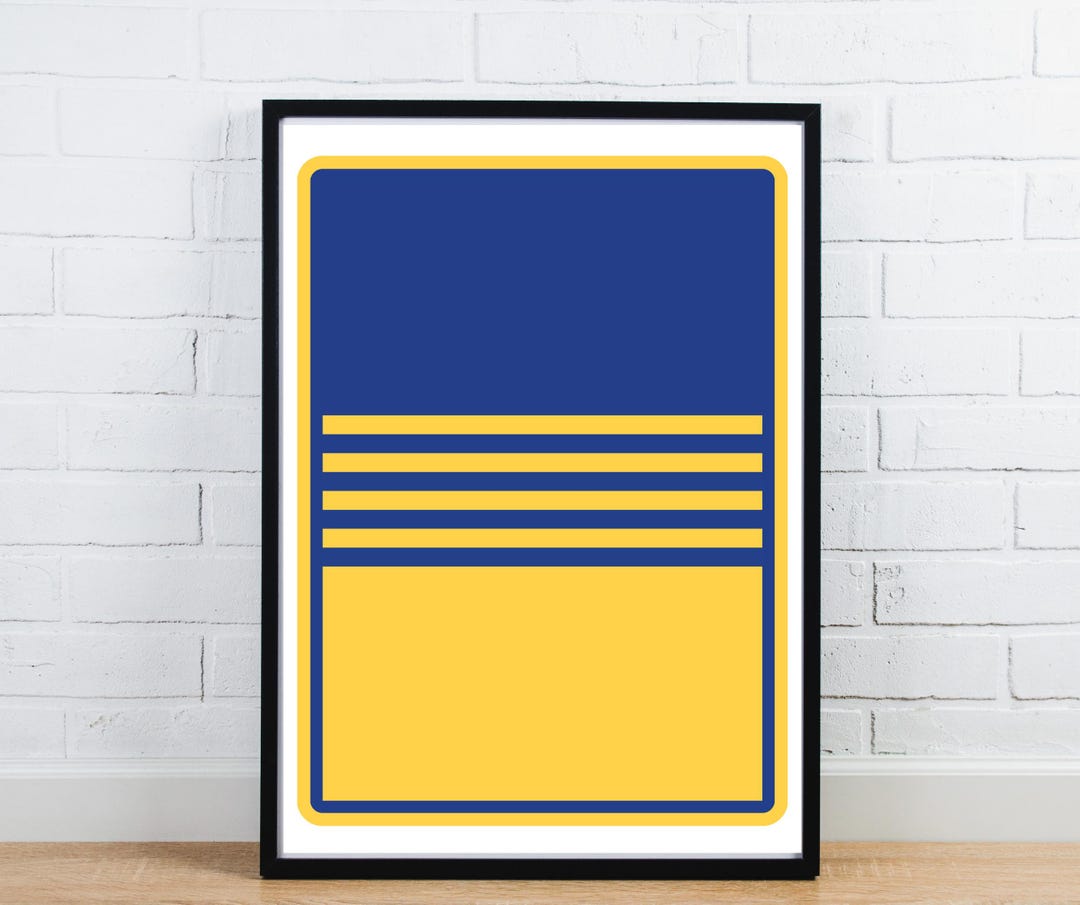 Parramatta Eels 80s Heritage Jersey Design - NRL Poster | Wall Art ...