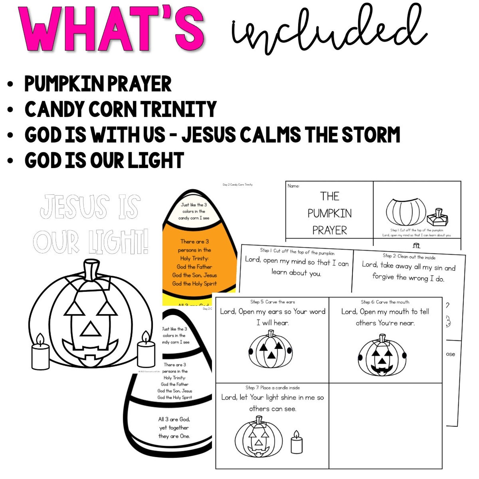 October Halloween Lesson Plan Pre-k Religion - Etsy