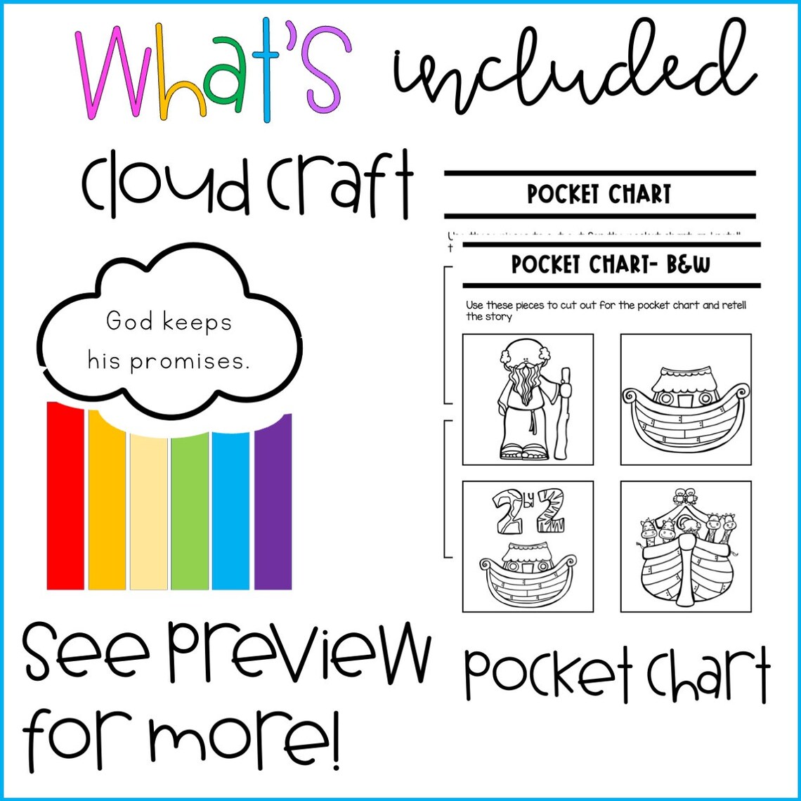 Noah's Ark Bible Lesson Activities Catholic Christian Sunday School ...