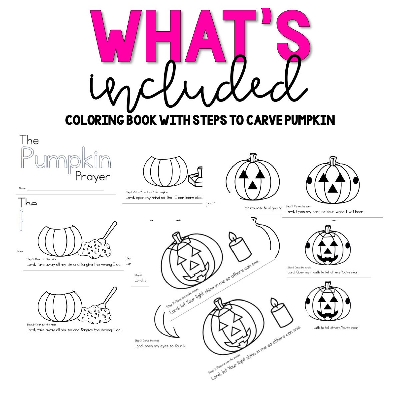 Pumpkin Prayer Parable - Faith Based Halloween - Etsy