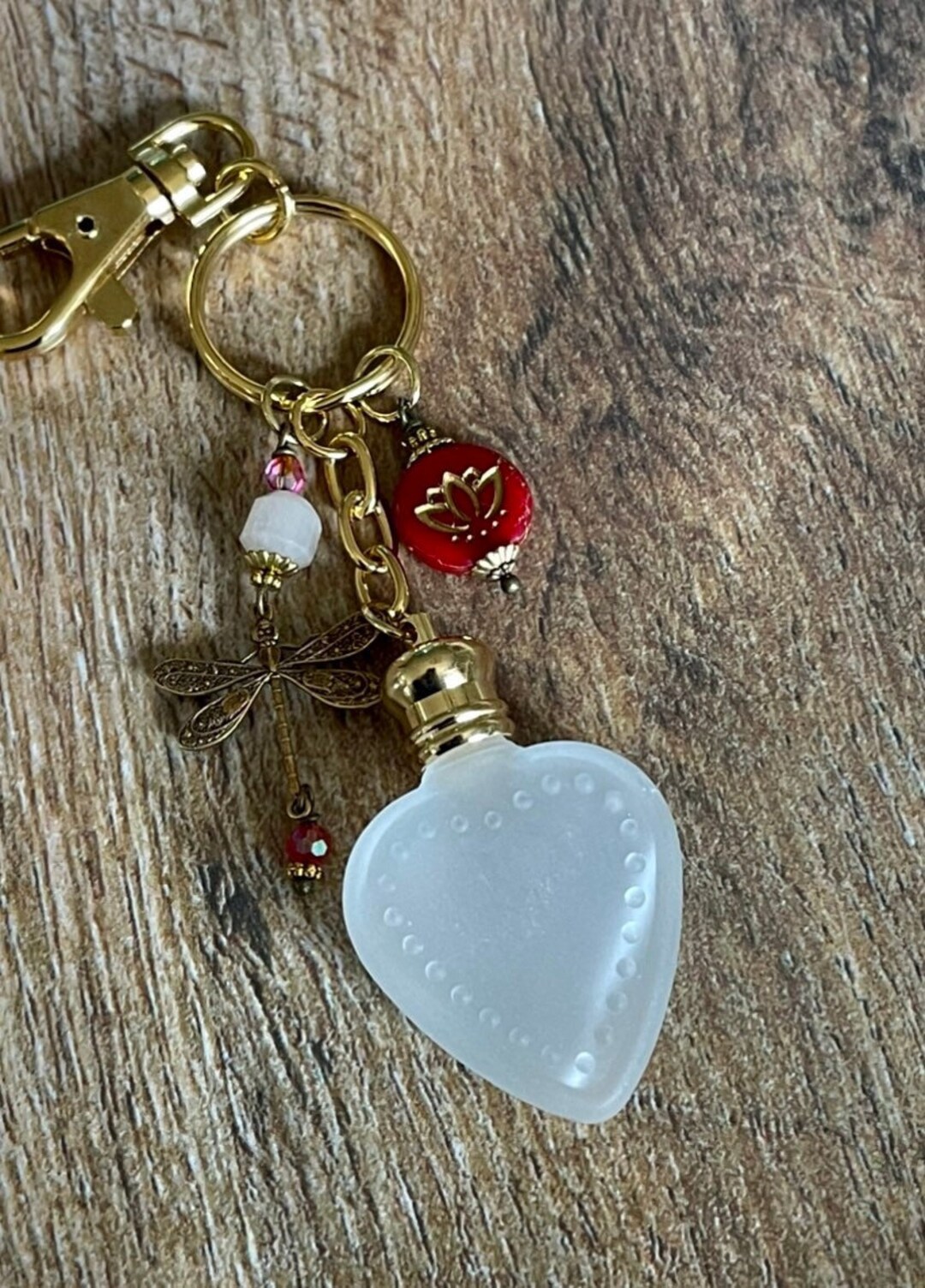 Keychain Dragonfly Perfume Bottle Keychain - Etsy