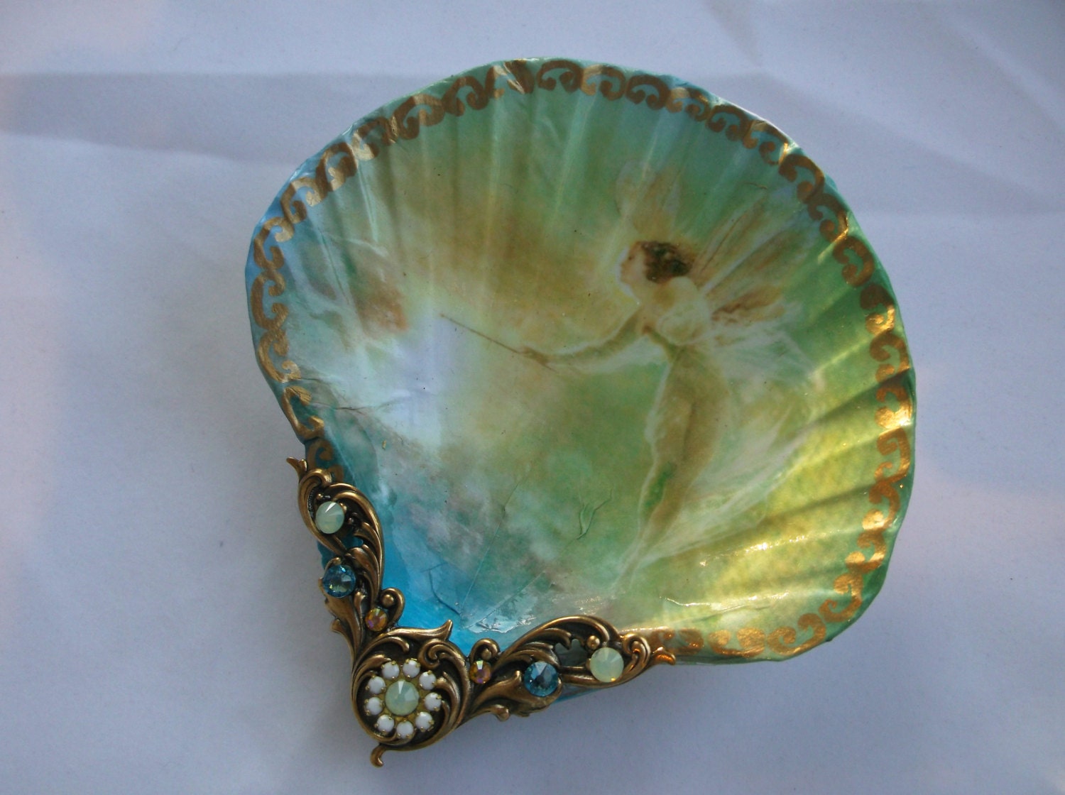 Fairy Goddess Medium Shell Jewelry Dish Trinket Dish Ring Dish - Etsy