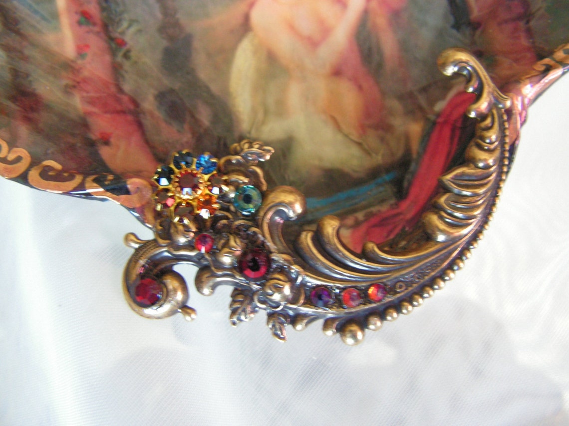 Decoupaged Shell Jewelry Dish Sirens Mermaids Vintage Bath - Etsy