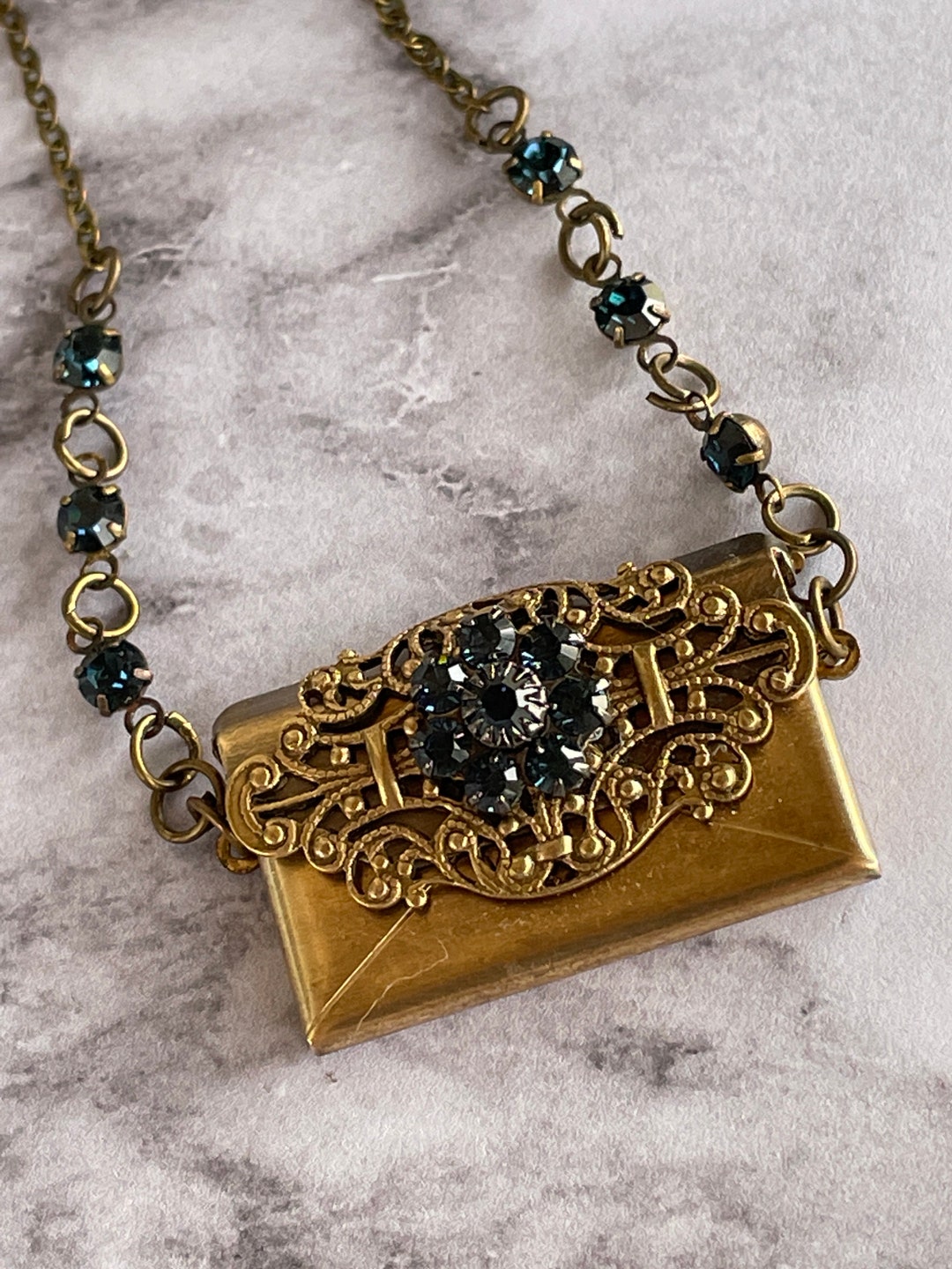 Prayer Box Locket, Vintage Inspired Purse Locket - Etsy