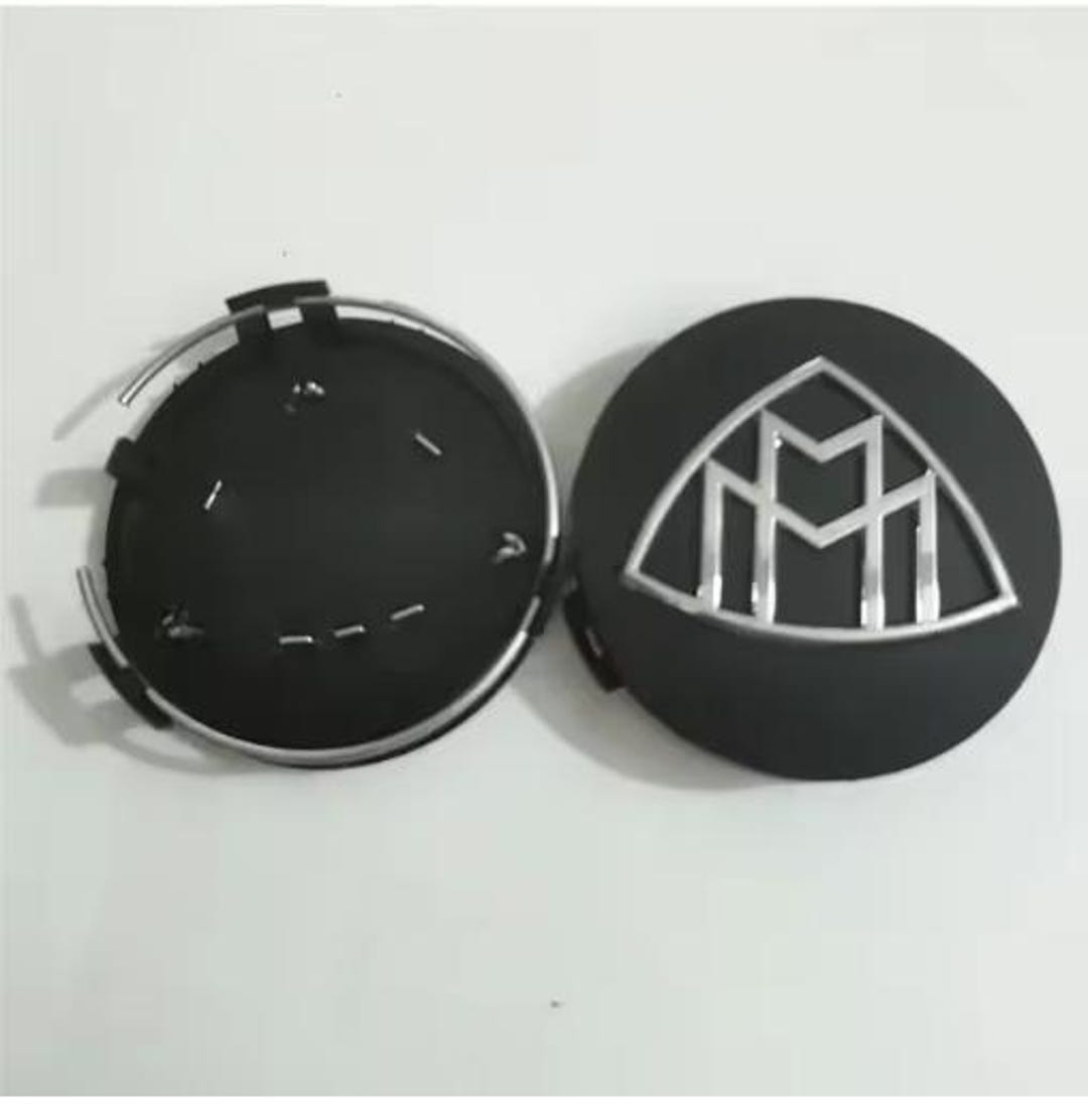 Maybach 75mm Wheel Center Hub Caps – 4pcs Dust‑proof Rim Emblem Badge ...