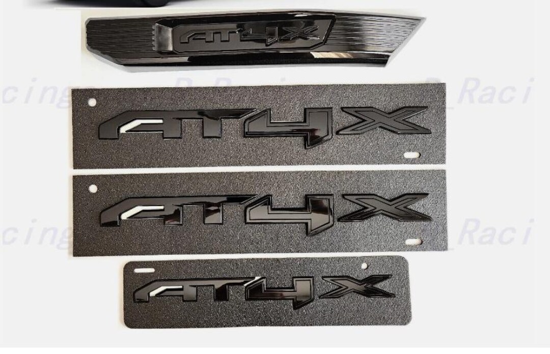 5pcs New Doors Front Rear AT4X Emblems Badge for 2023-2024 Sierra 1500 ...